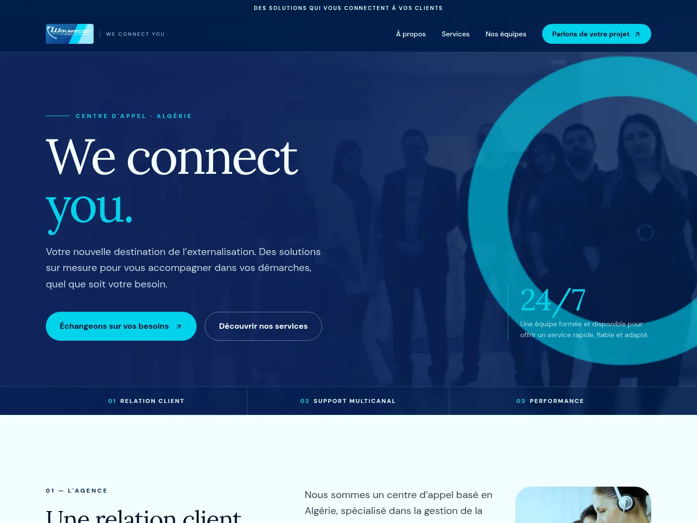 WavesCall Modern Site