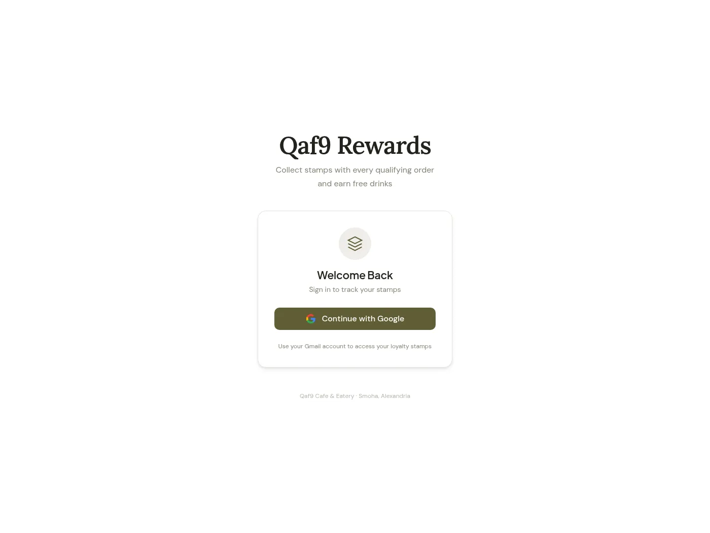 Qaf9 Loyalty Portal