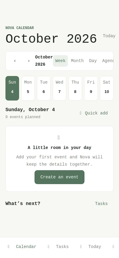NovaCalendar Planner