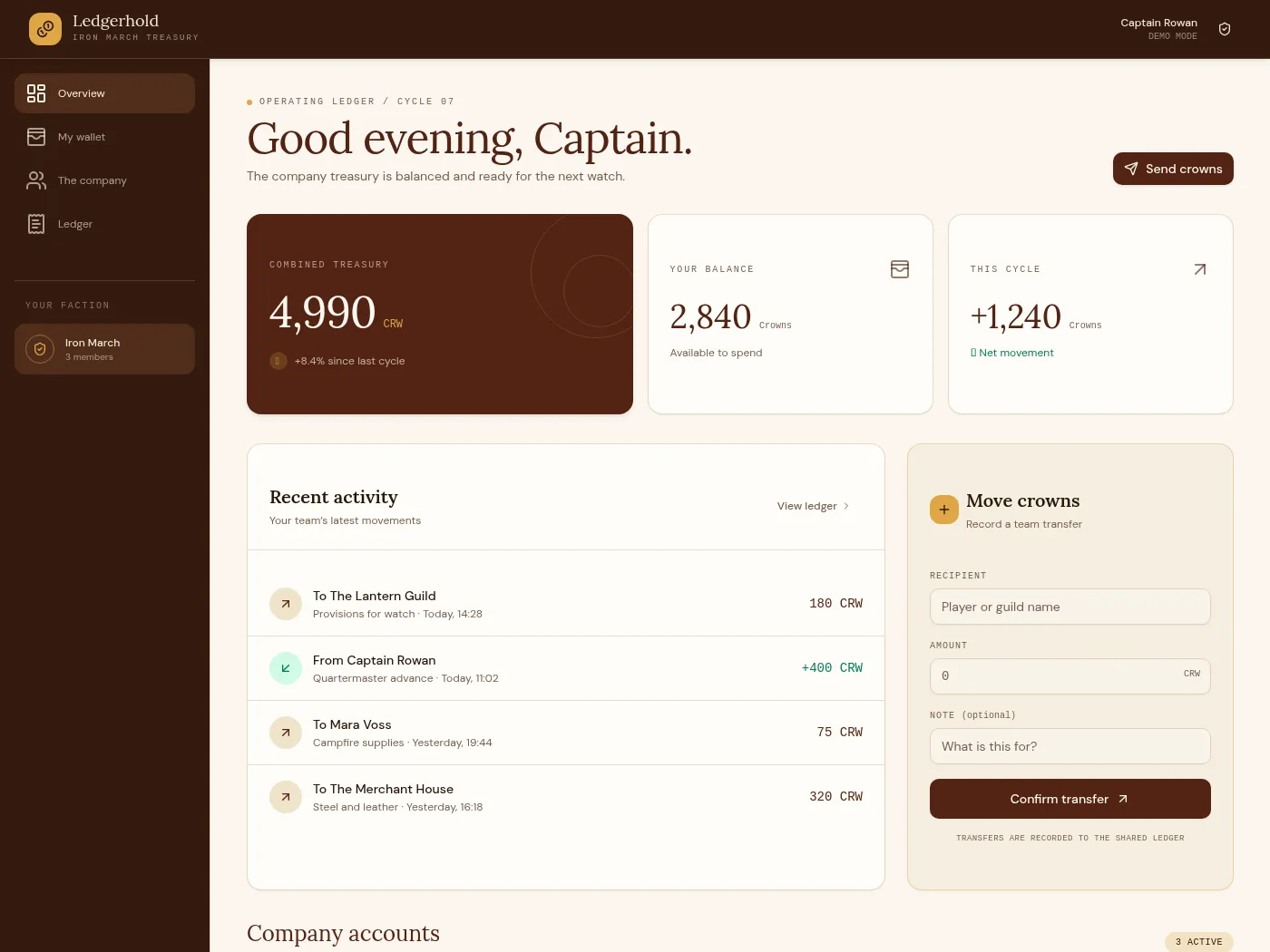 LARP Wallet Manager