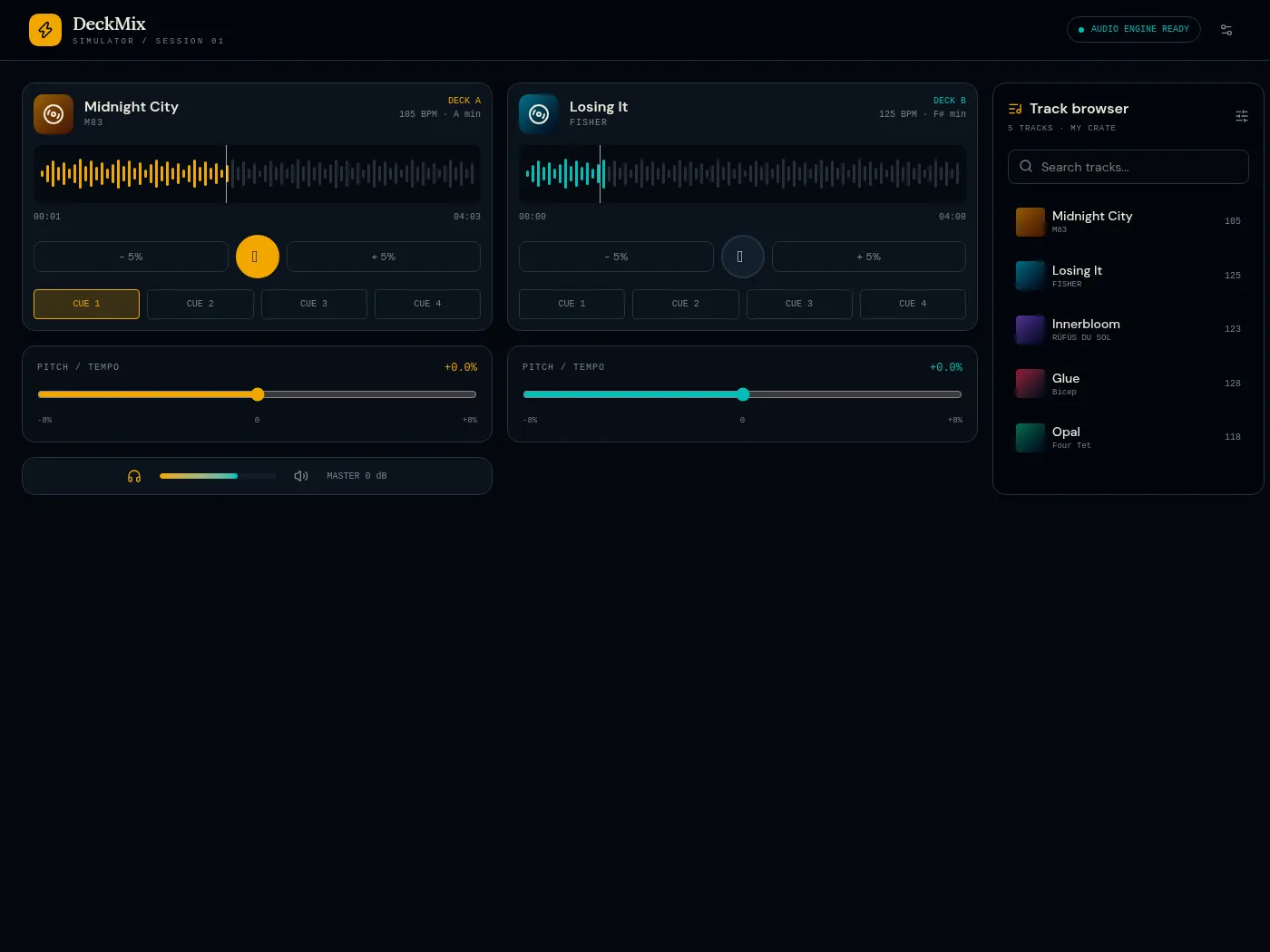 DeckMix Simulator