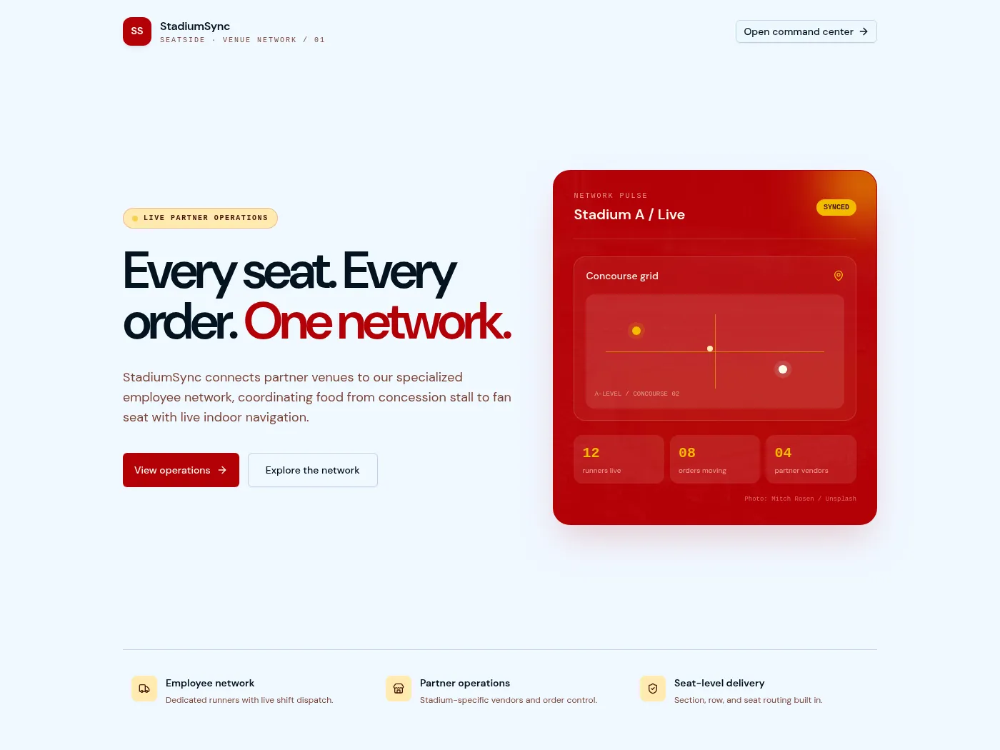 StadiumSync B2B Platform