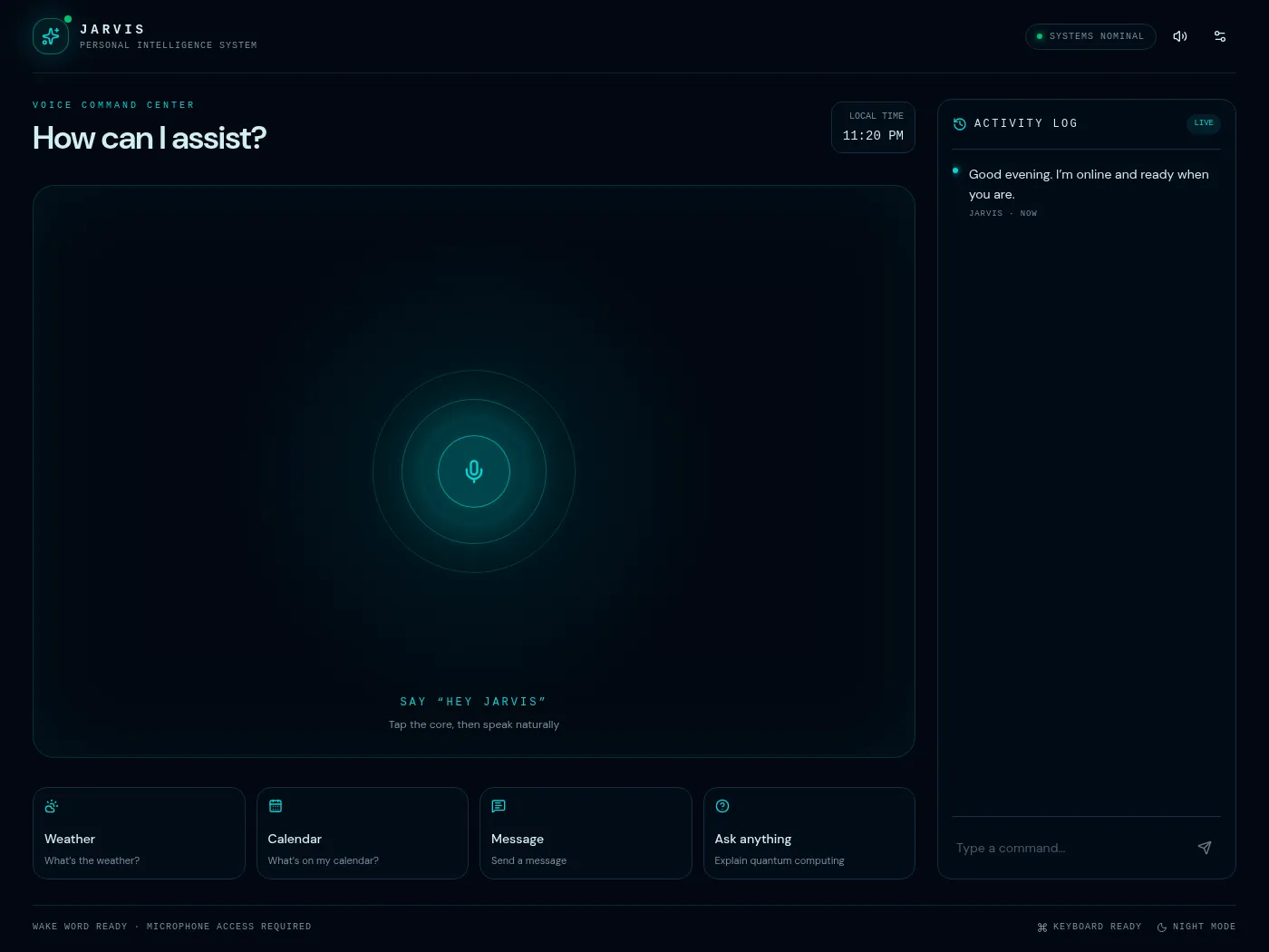 JARVIS Voice AI Assistant