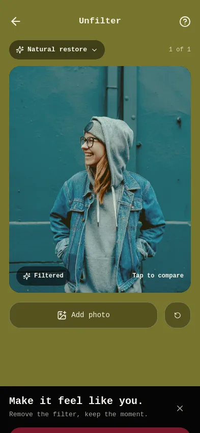 Unfilter