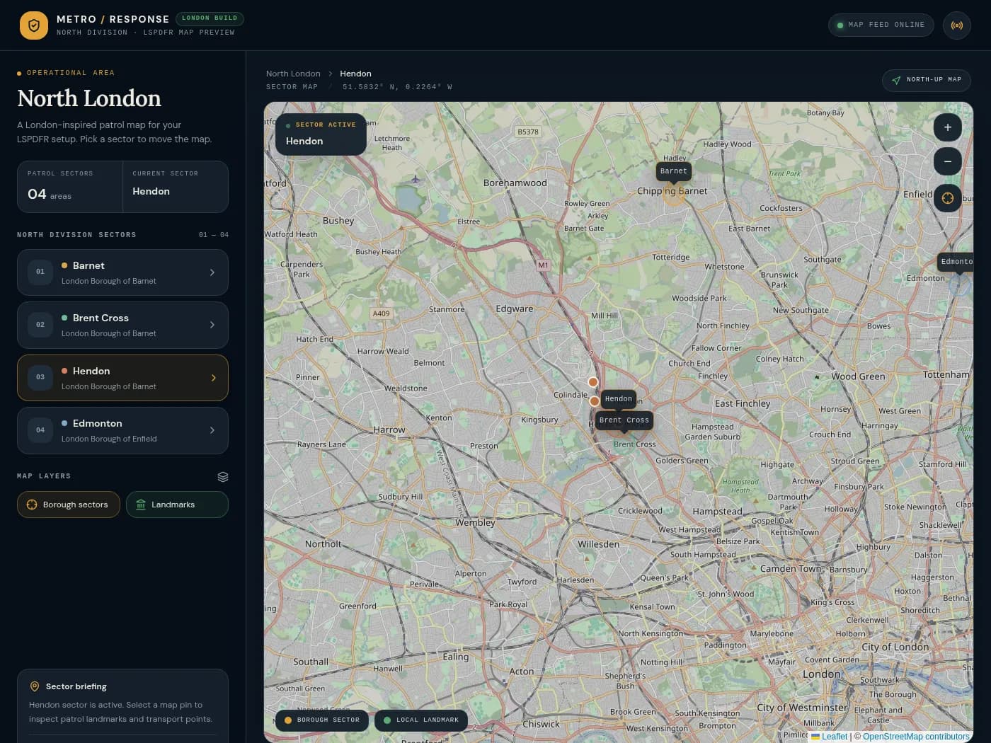 London Mini Map LSPDFR