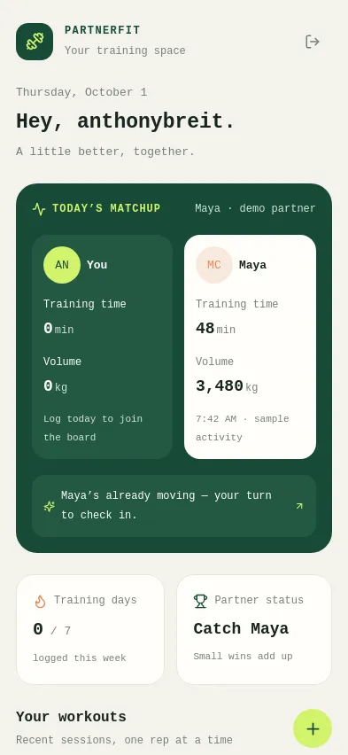 PartnerFit Tracker