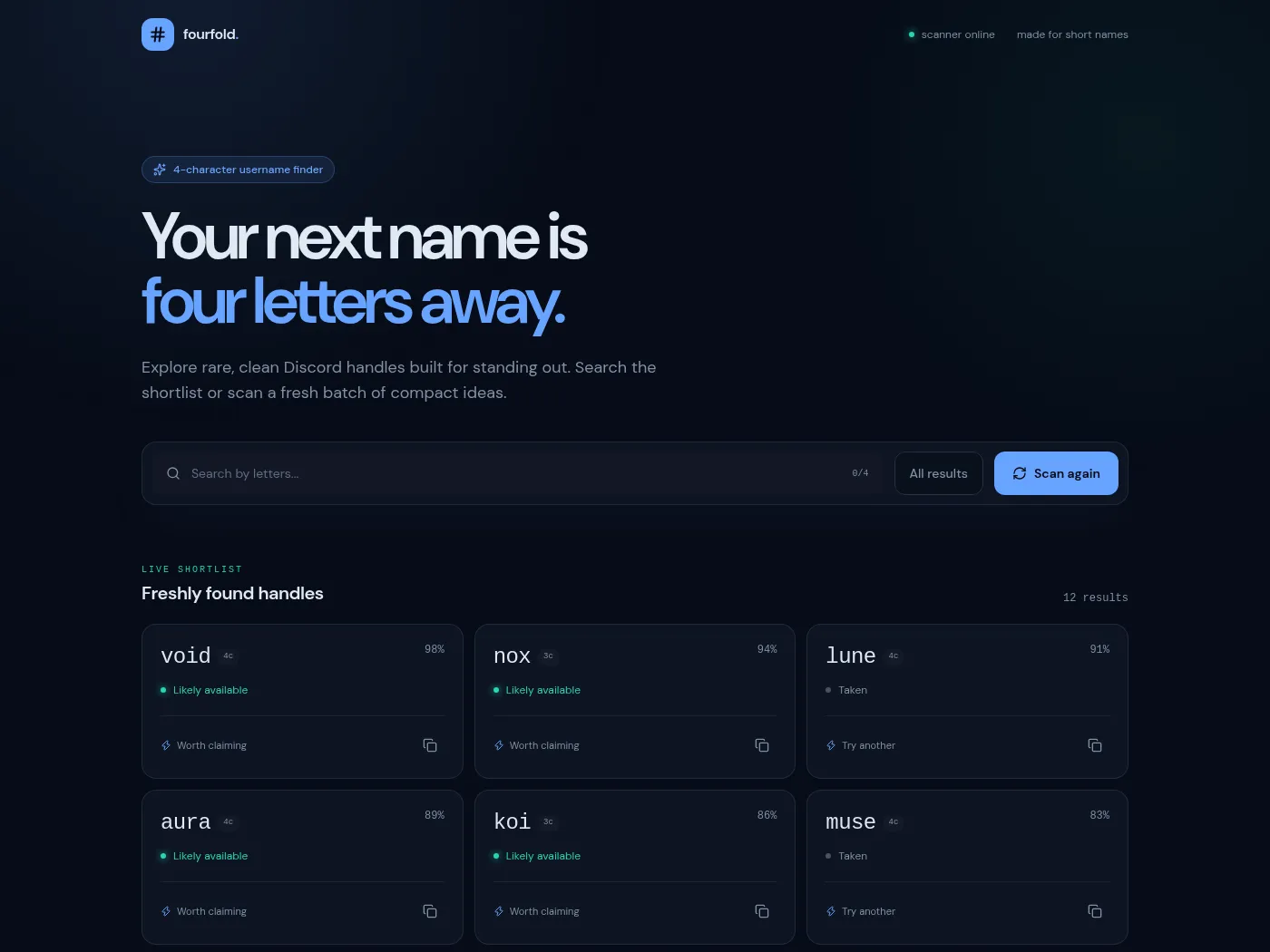Discord Username Finder
