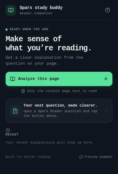 Sparx AI Study Buddy