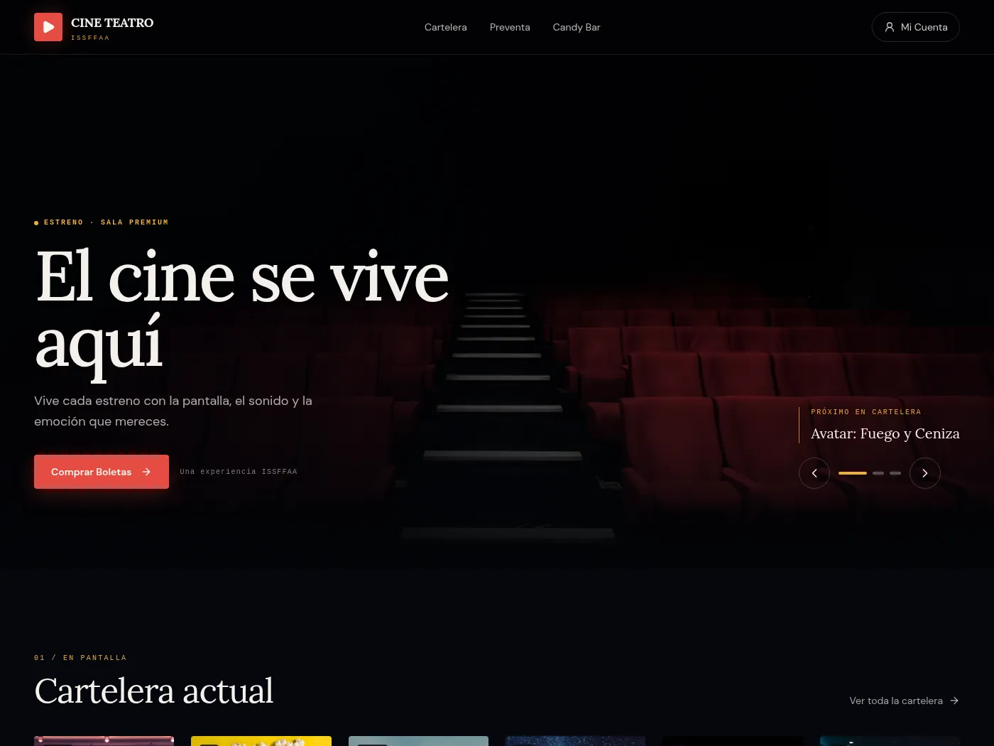 Cine Teatro ISSFFAA Web
