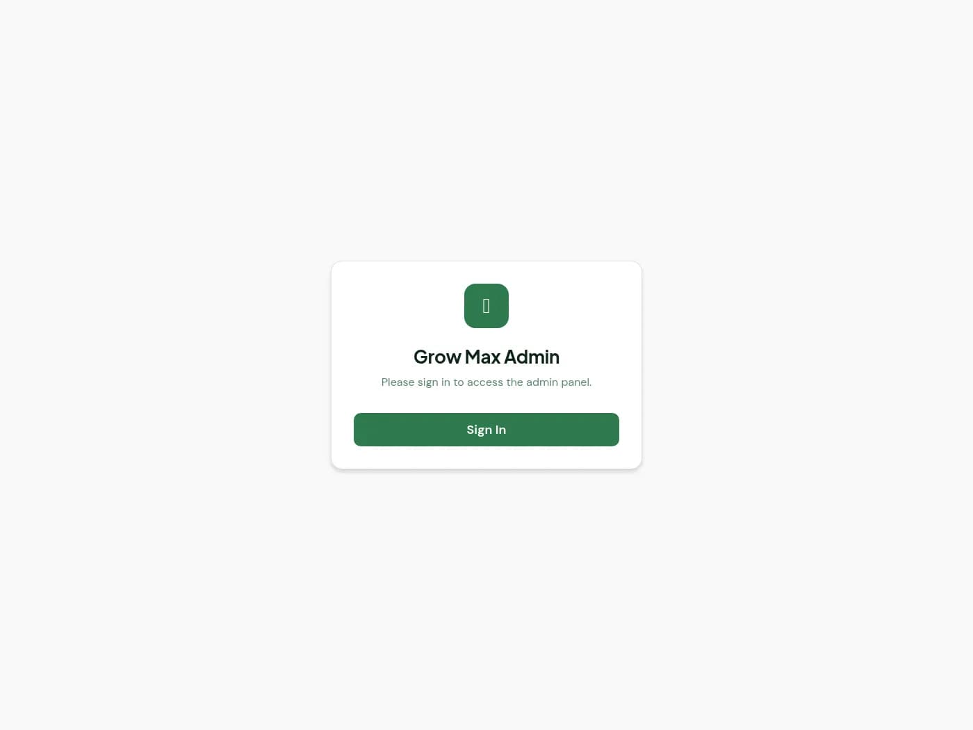 AgriBiz Admin Console