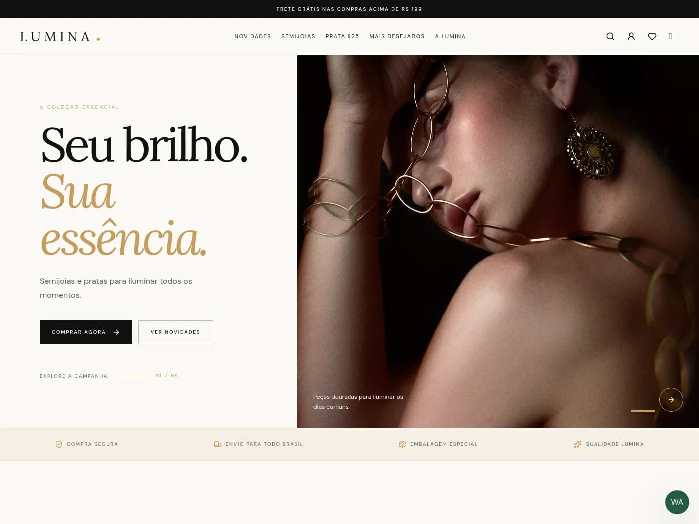 Lumina E-Commerce Store