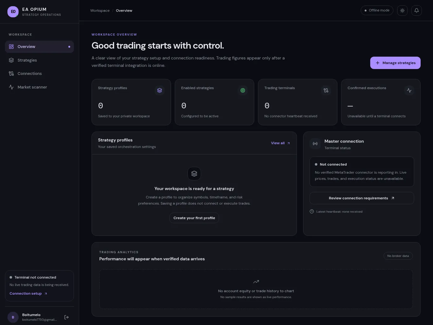 EA Opium Trading Platform
