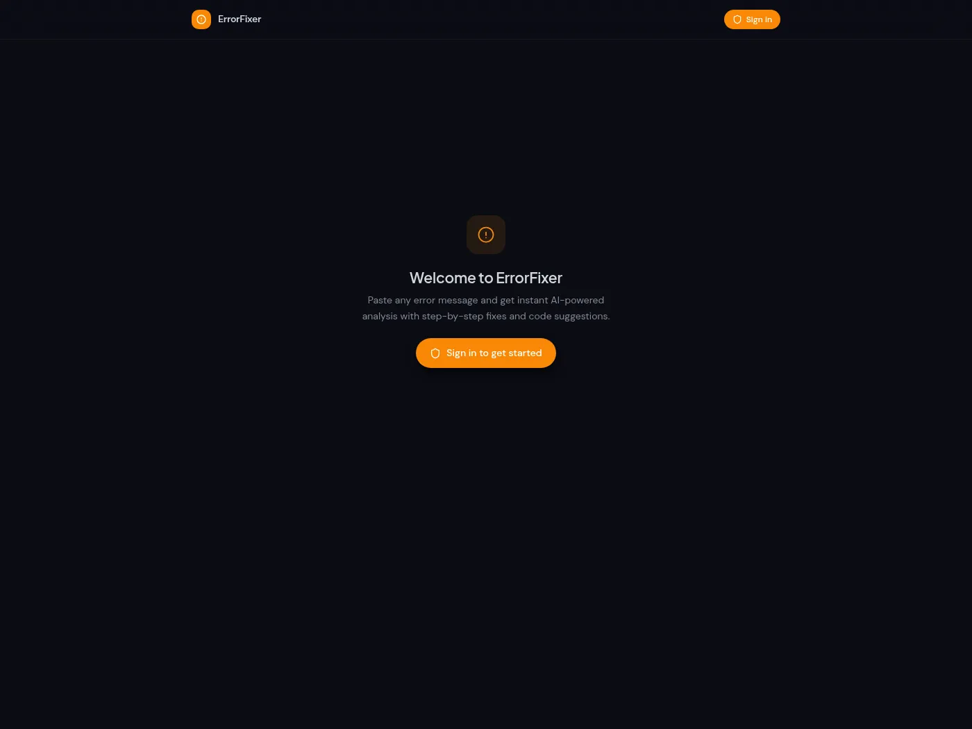 ErrorFixer App