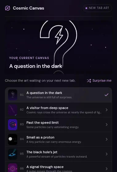 Cosmic Vector Art Viewer