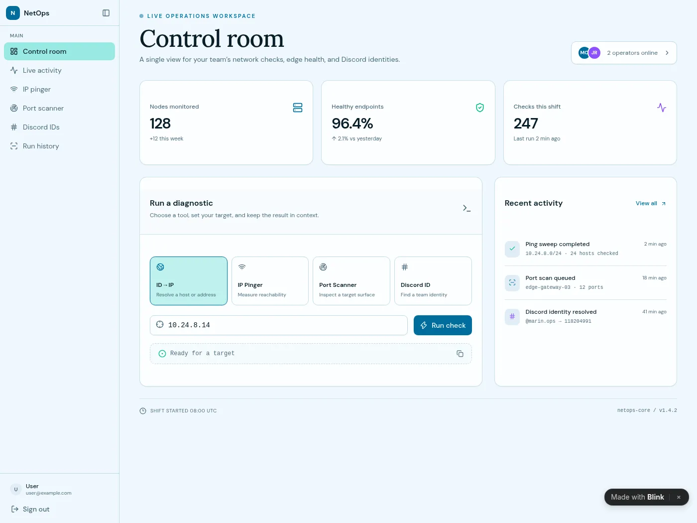 NetOps Dashboard
