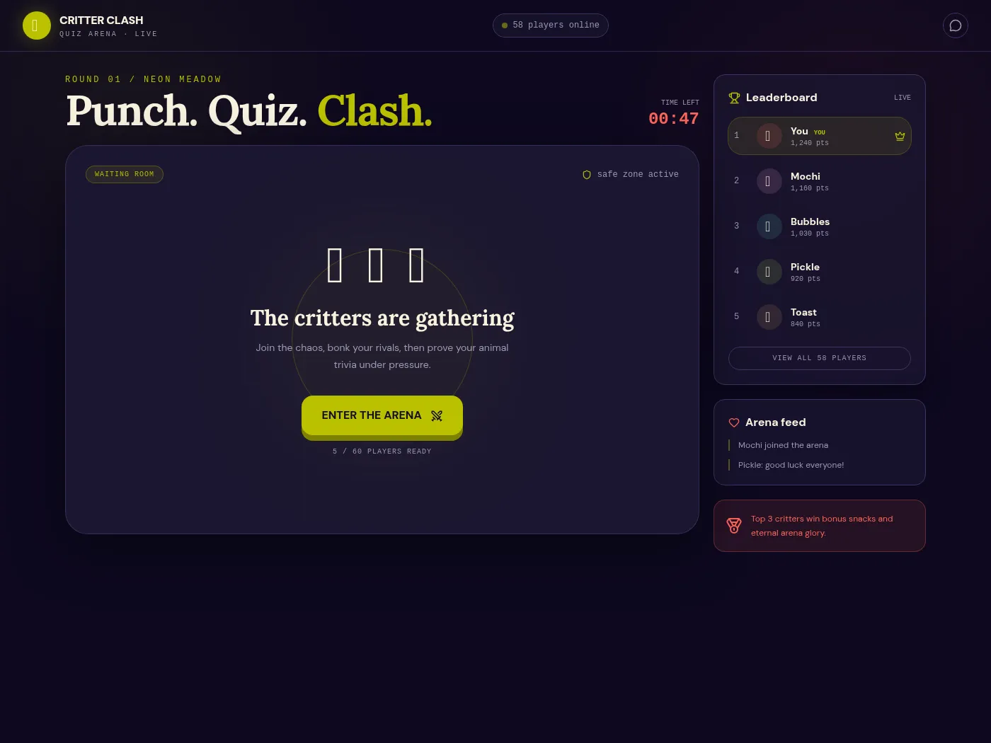 Quiz Arena Animals