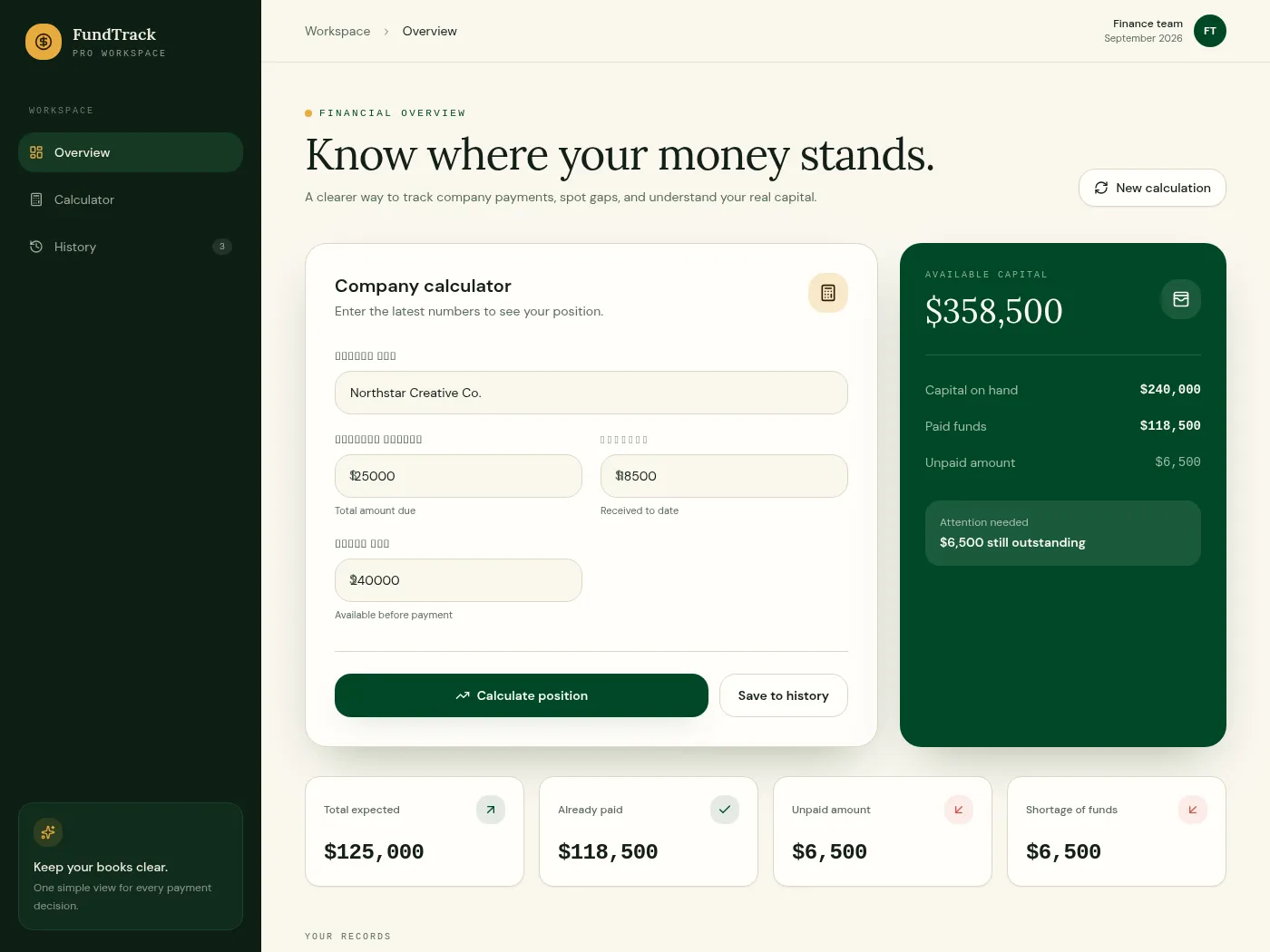 FundTrack Pro