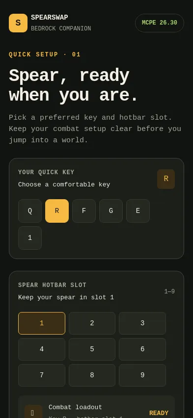 SpearSwap Key Mod