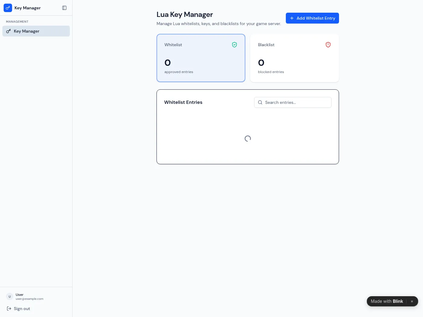 Lua Key Manager