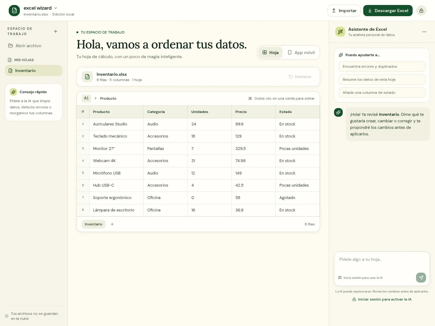 AI Excel Wizard