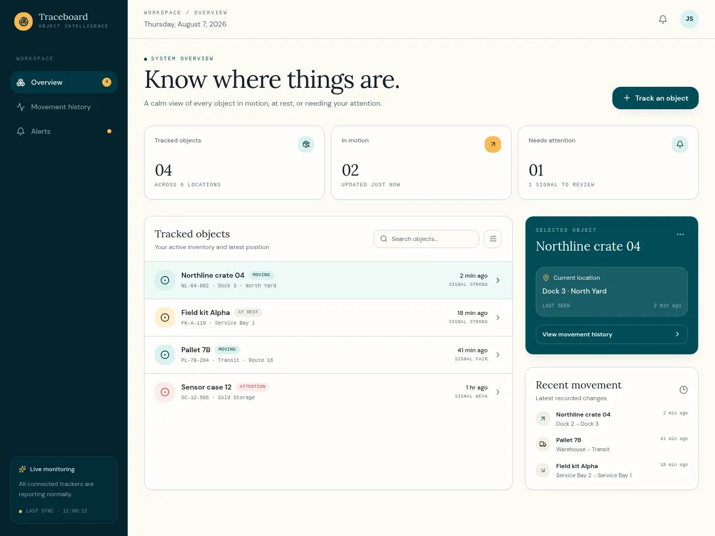Object Tracker App