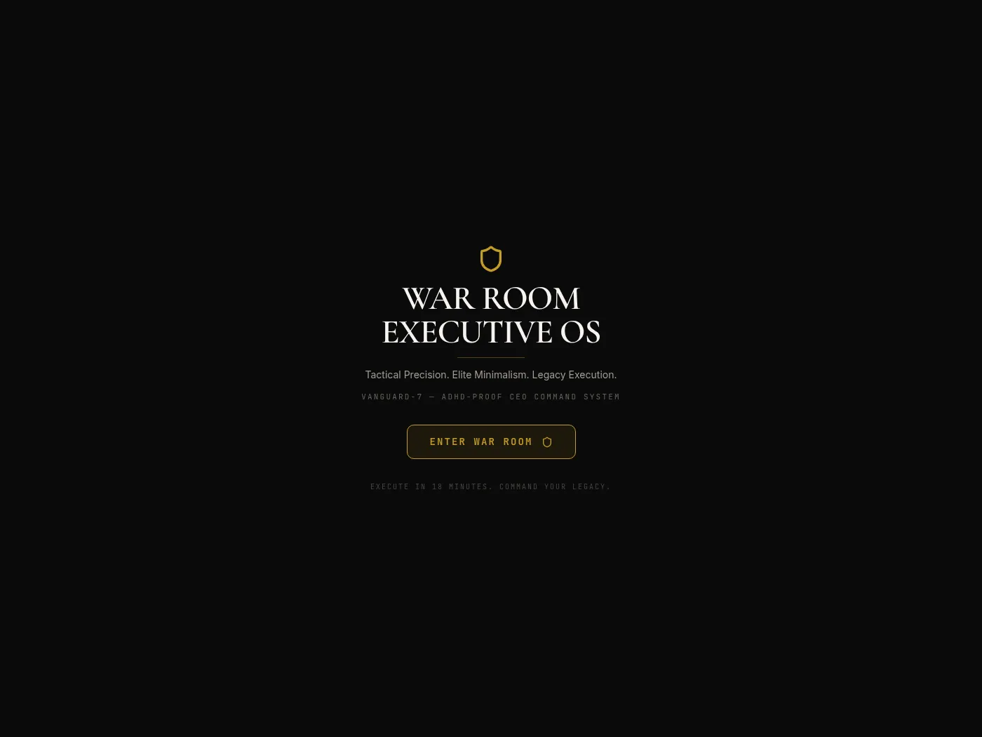 War Room Executive OS