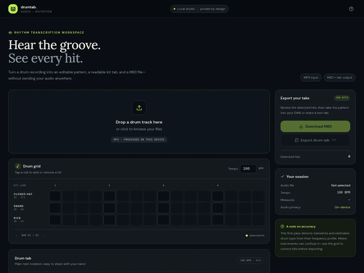 DrumTab Converter