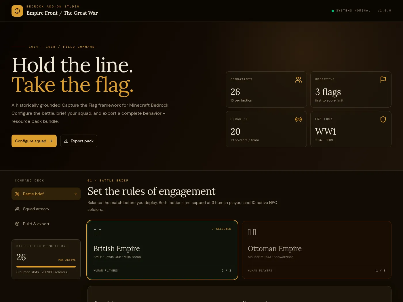 Empire Front: WW1 CTF