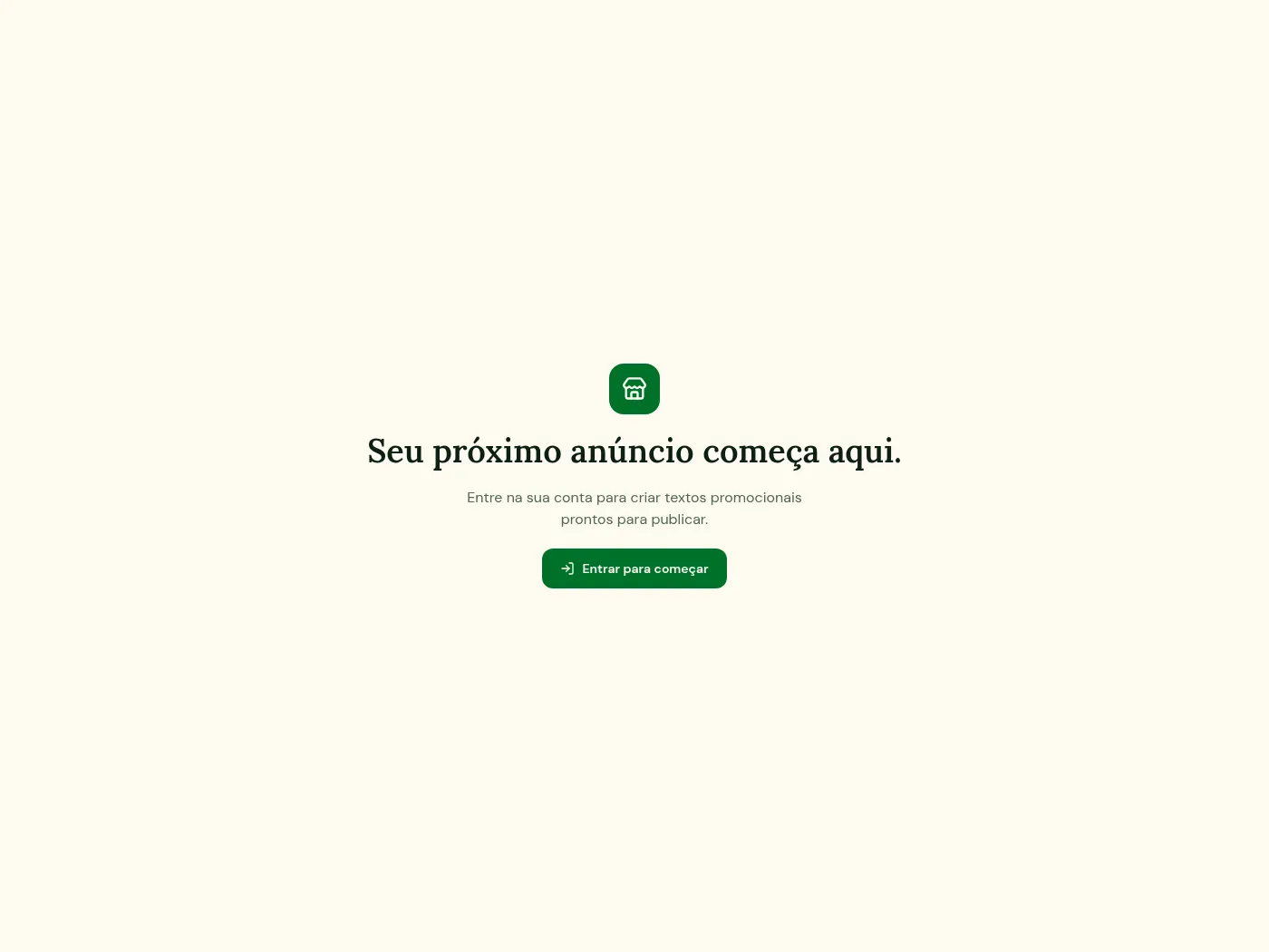 Mercado Anúncio Generator