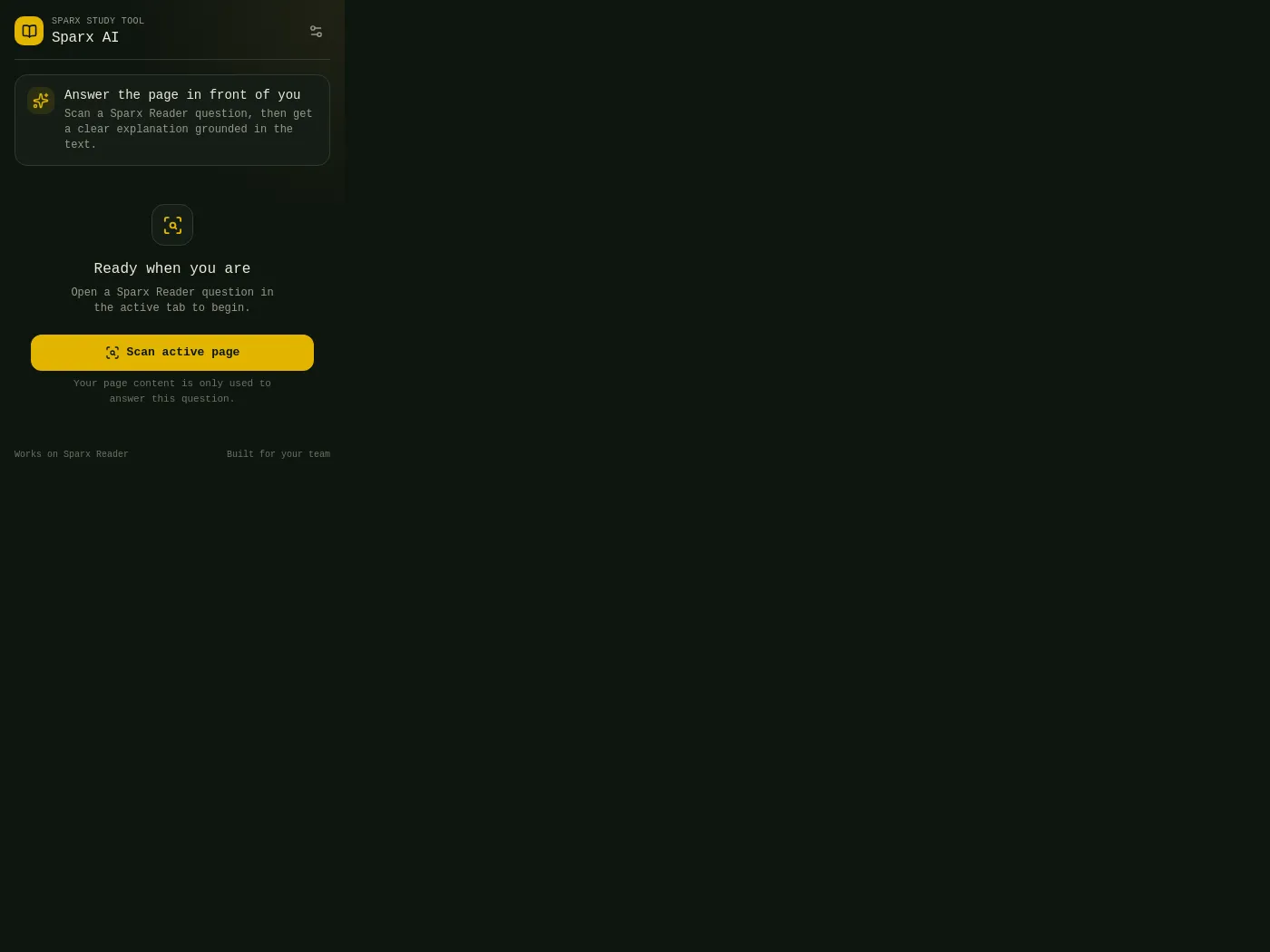 Sparx AI Answer Assistant