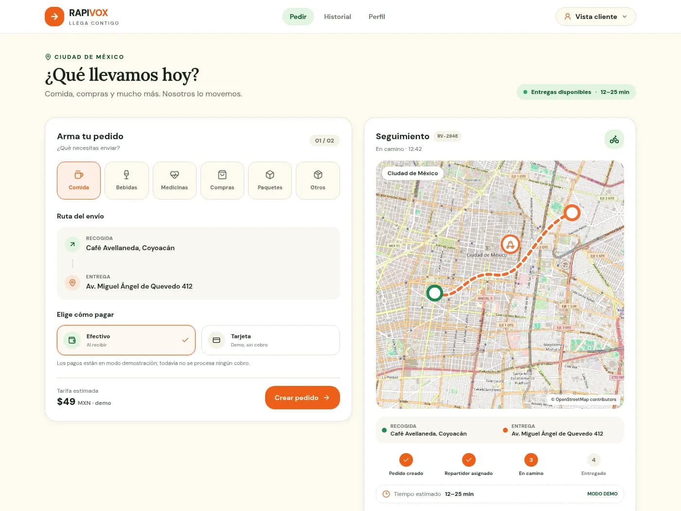 RAPIVOX Delivery App