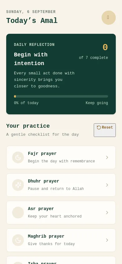 Amal Tracker