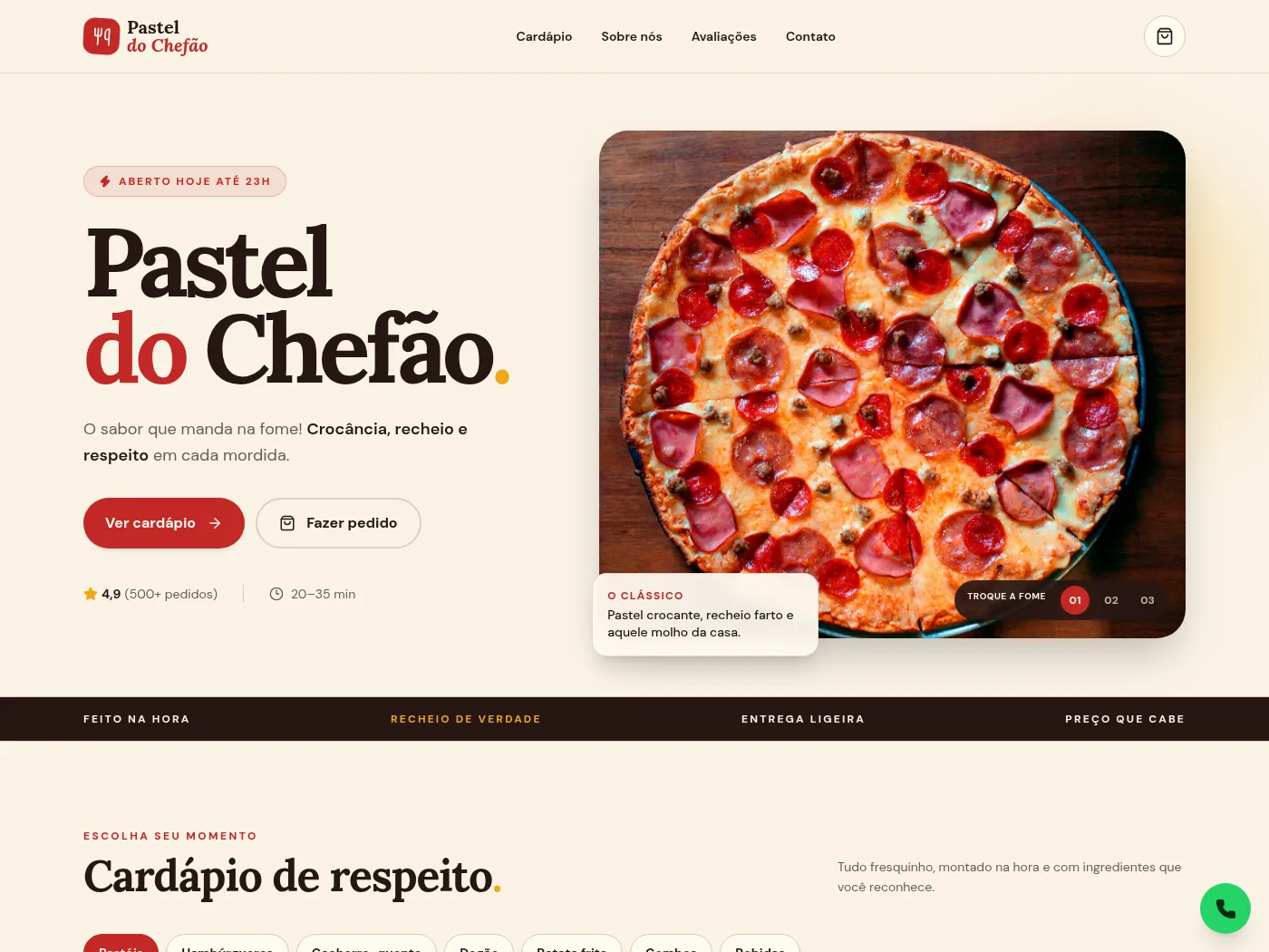 Pastel do Chefão Web