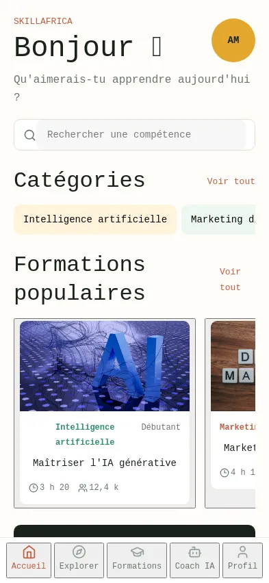 SkillAfrica Mobile Learning
