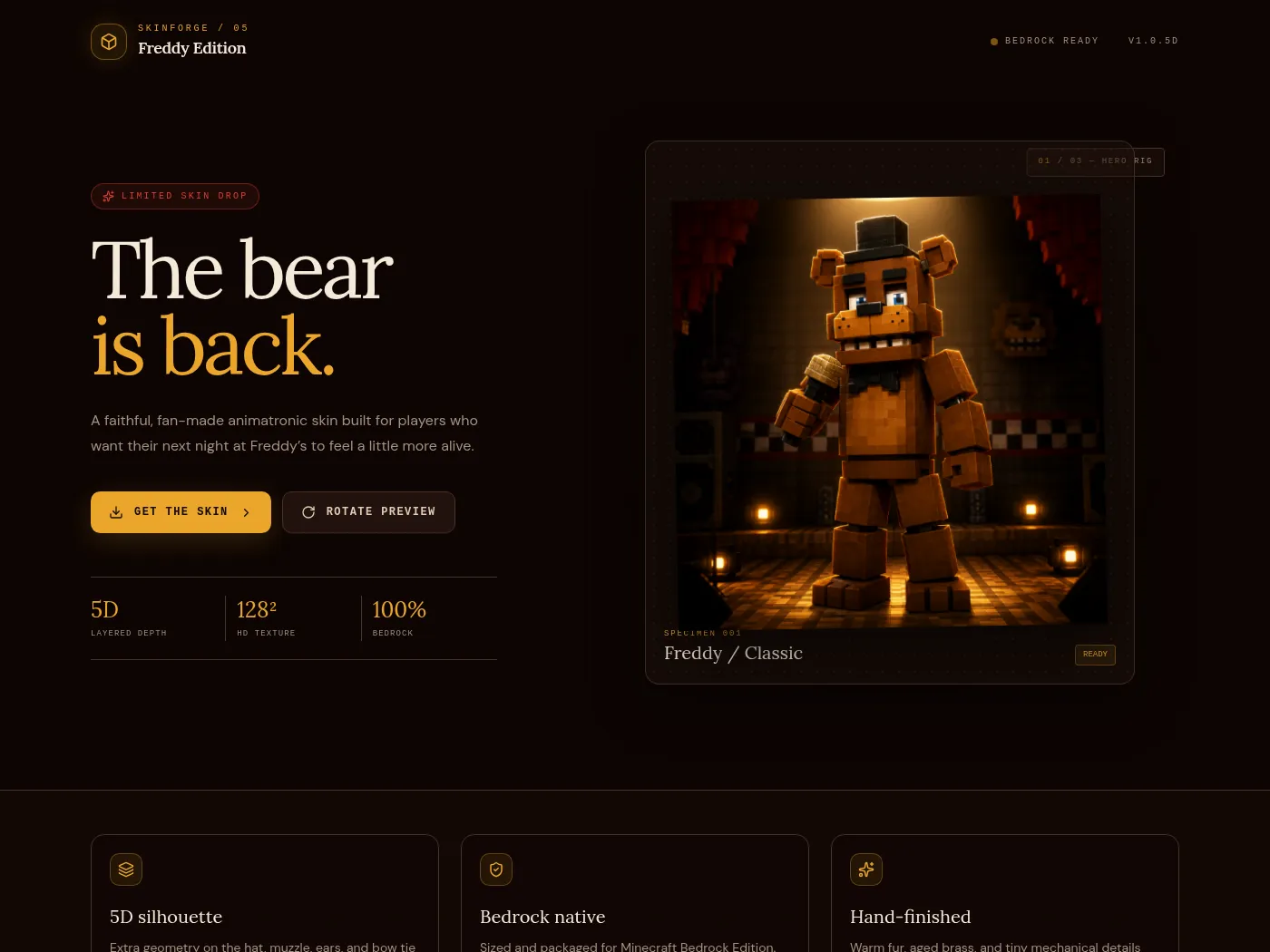 5D Freddy Skin
