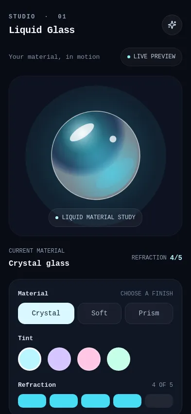 Liquid Glass iOS