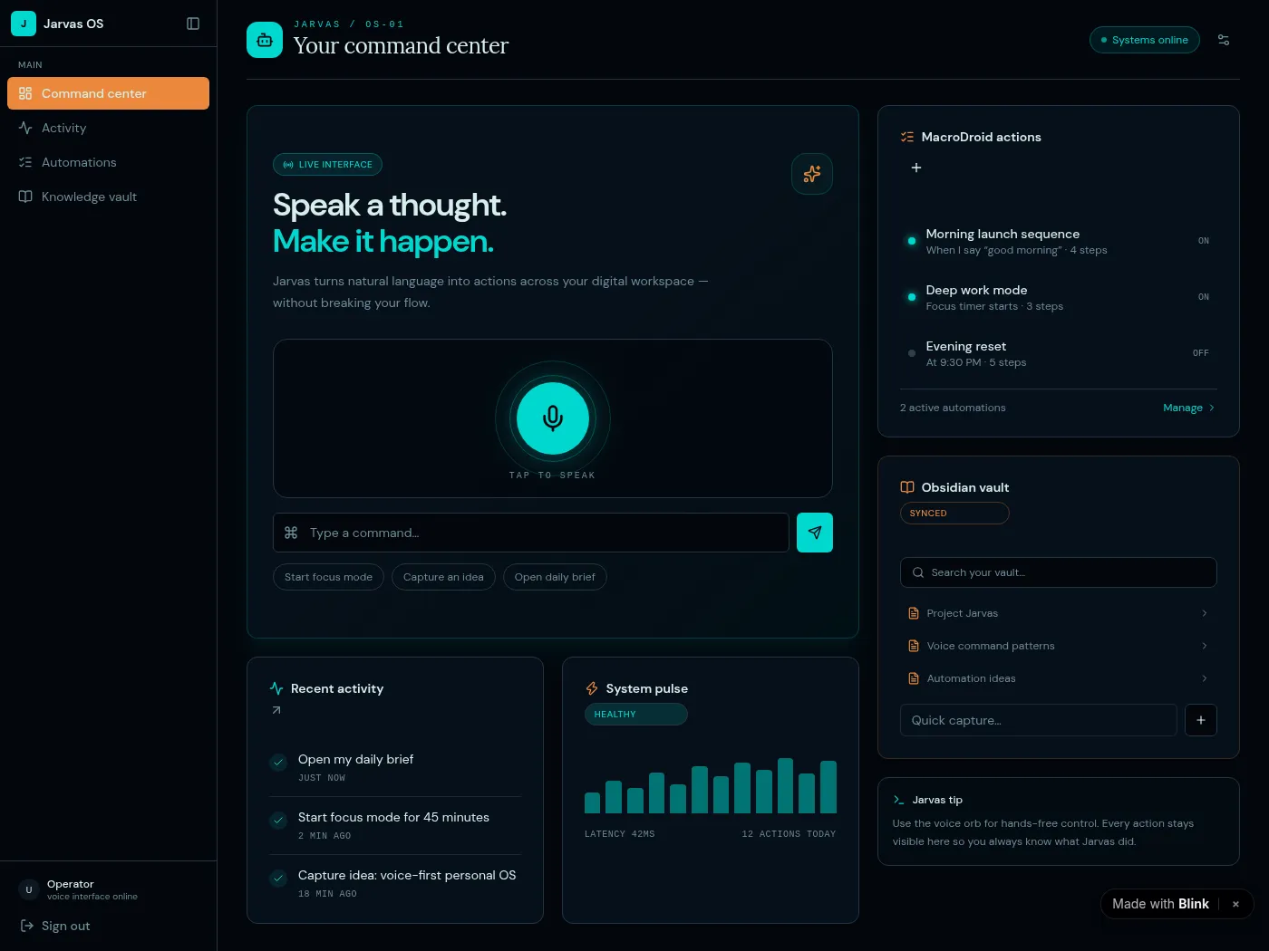 Jarvas Interactive OS