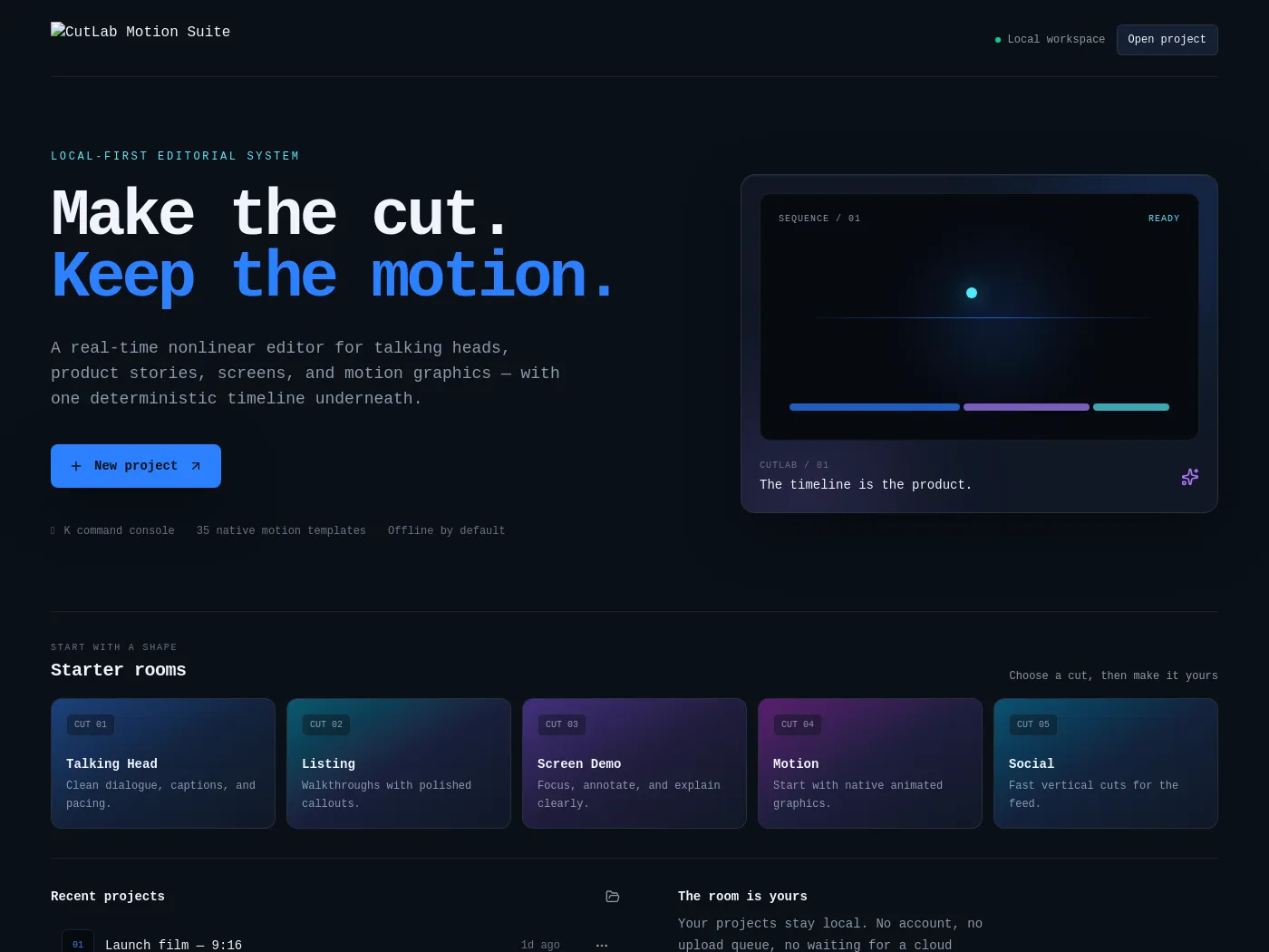 CutLab Studio Editor