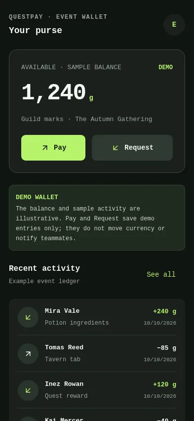 LARP Wallet App