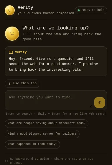 Verity Chrome Buddy