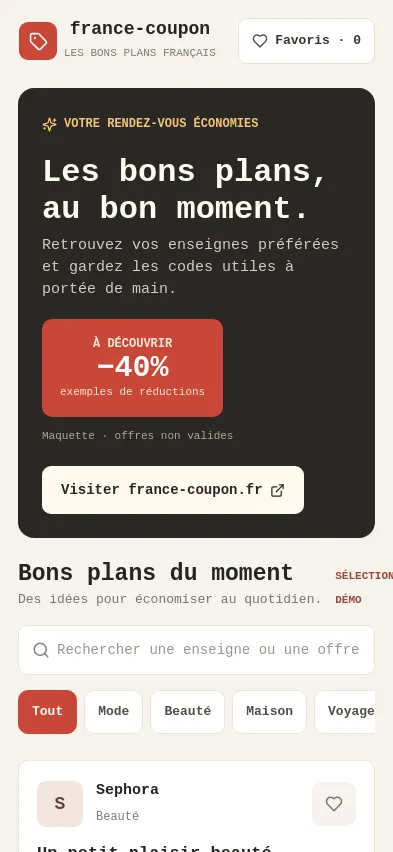 France Coupon Mobile