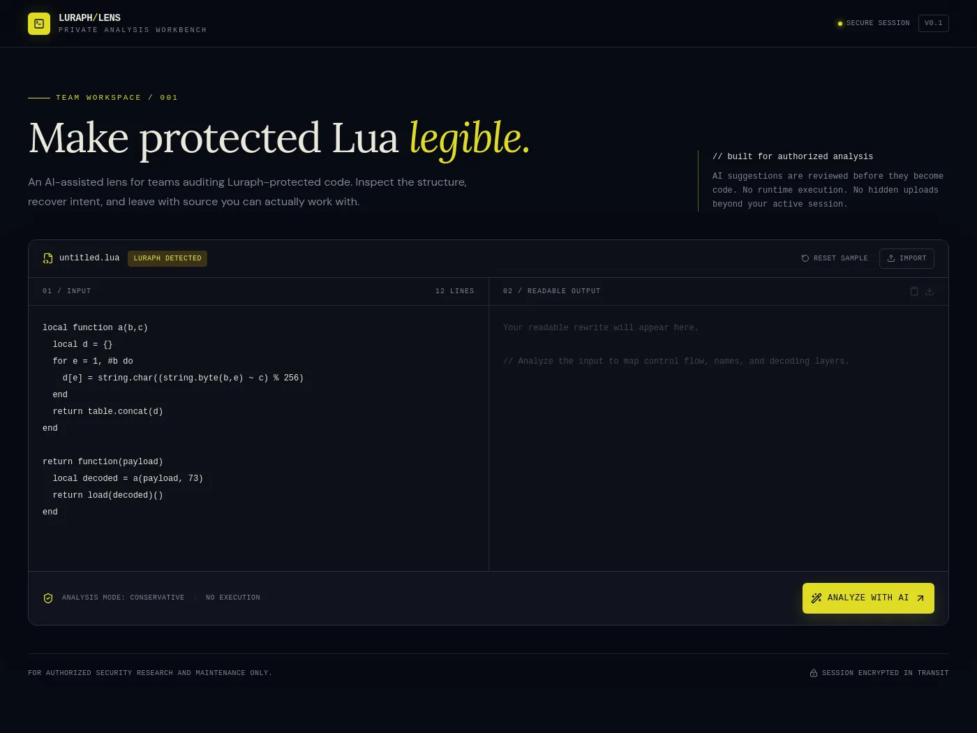 Luraph Deobfuscator AI