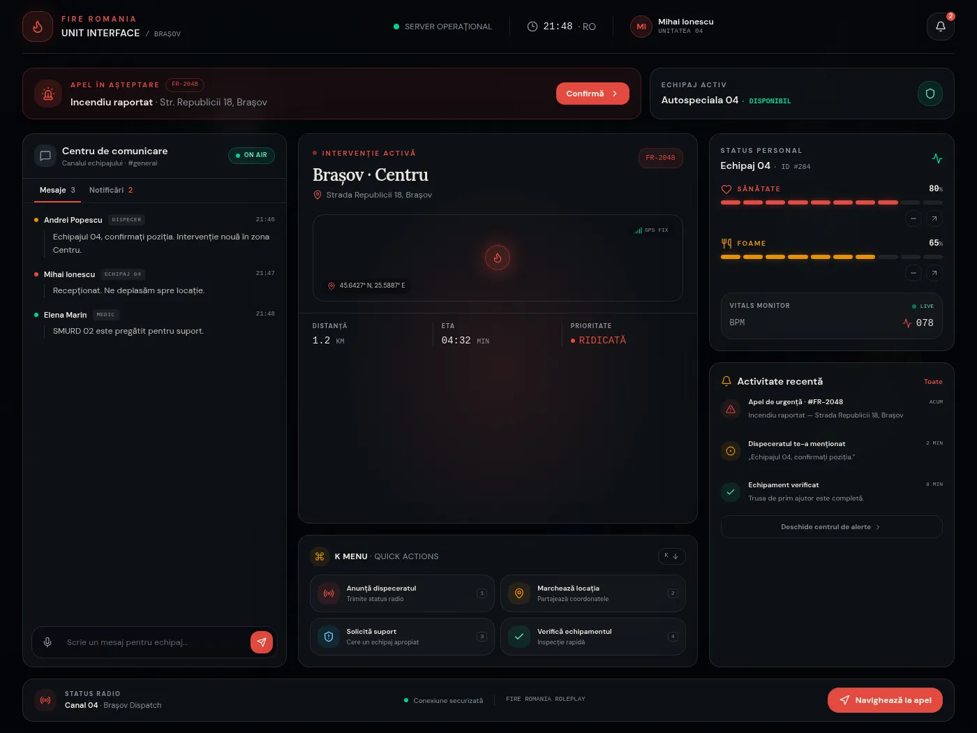 Fire Romania Interface Suite