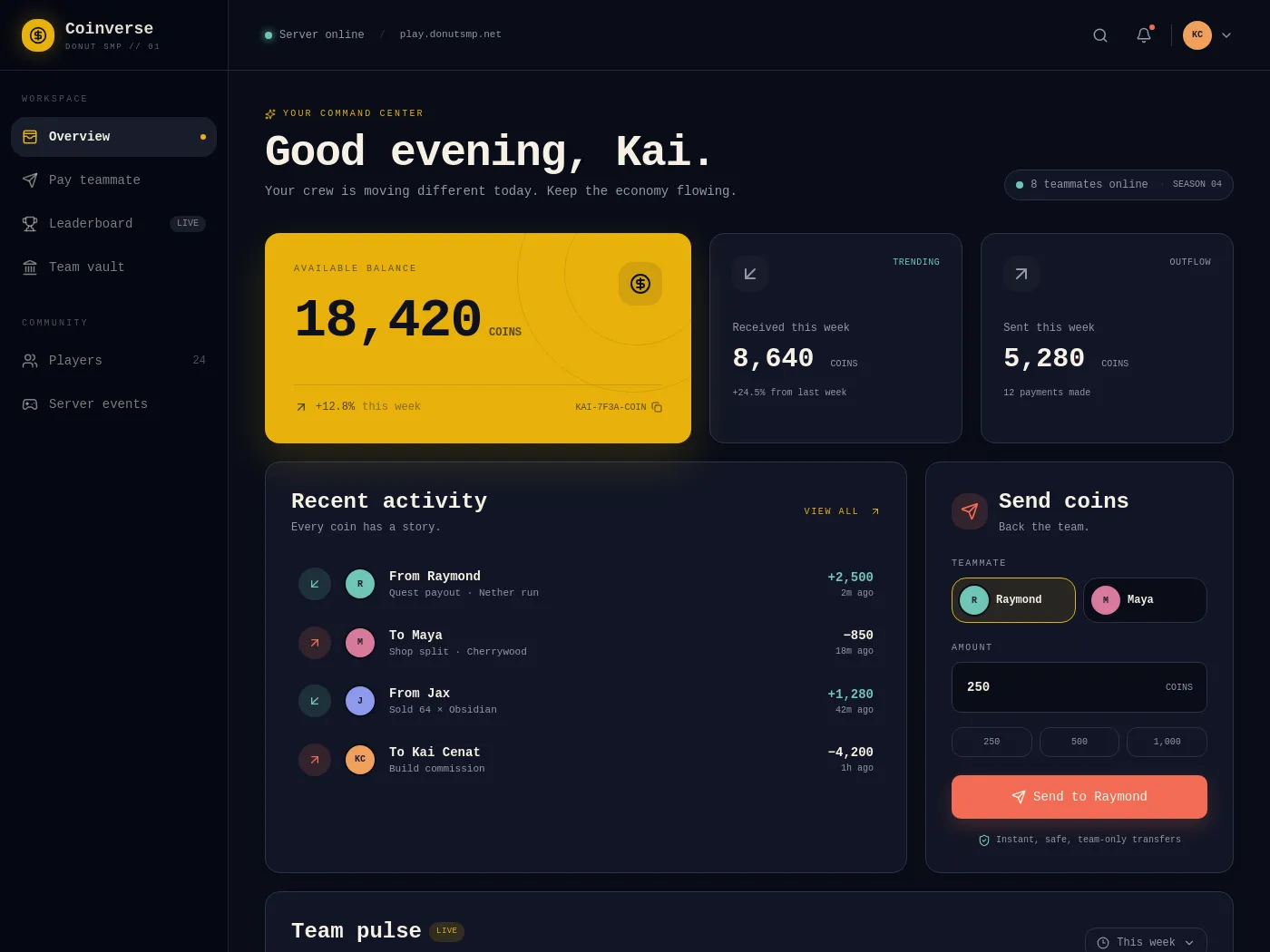 Donut SMP Coinverse