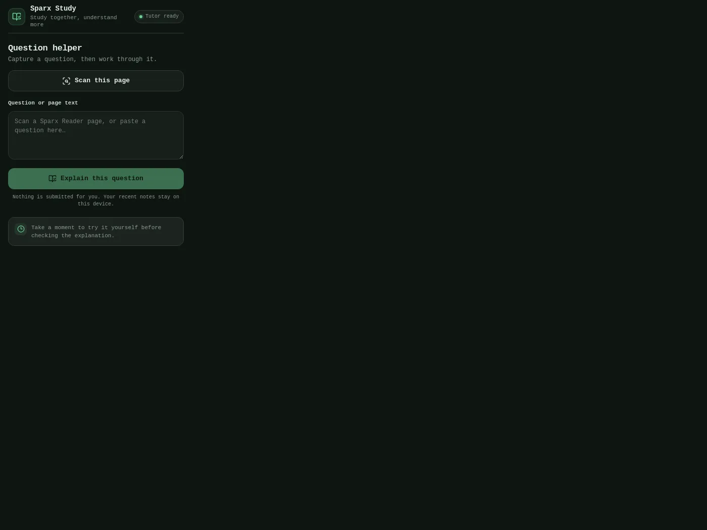Sparx AI Study Helper