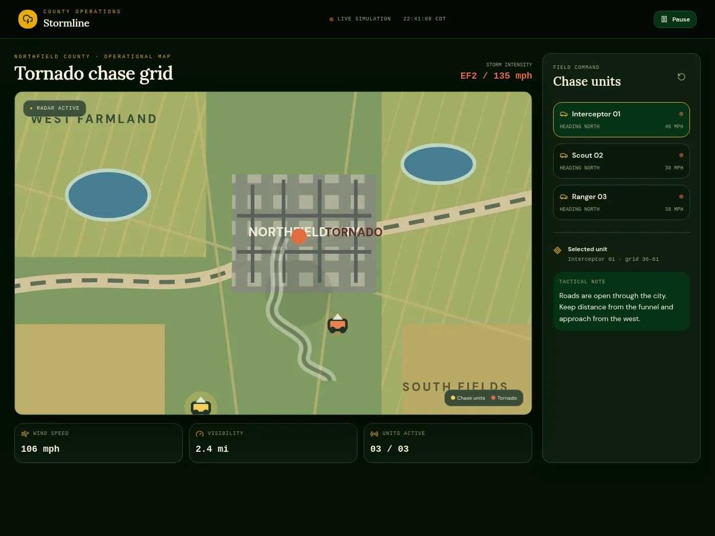 Tornado Chase Simulator