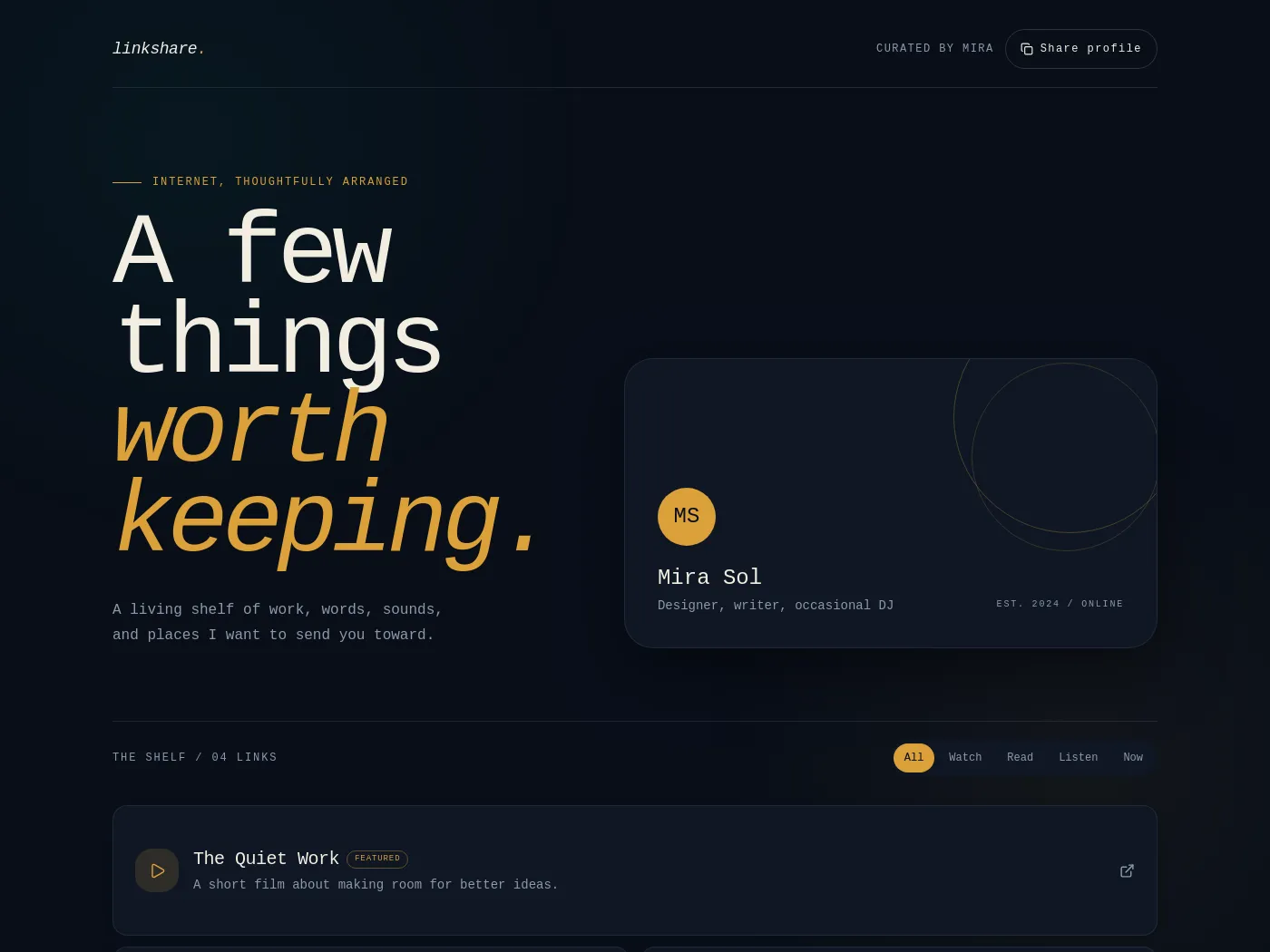 LinkShare Hub