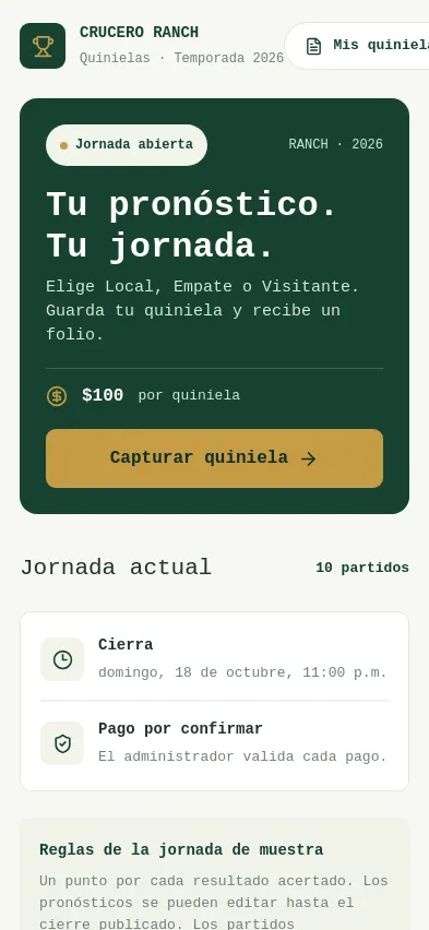 Quinielas Crucero Premium