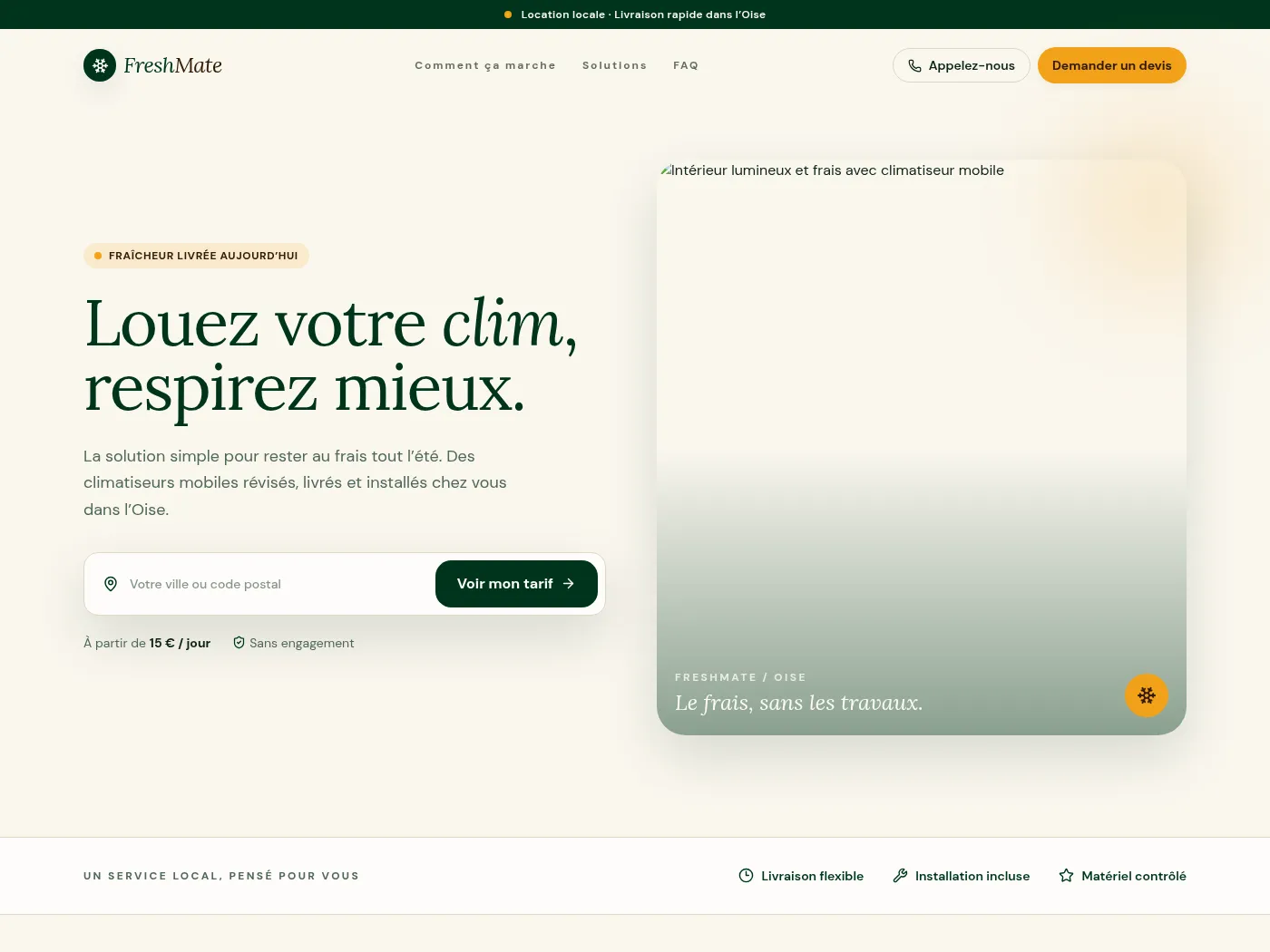 FreshMate Rental Website