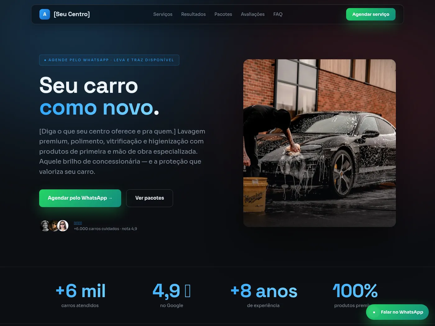 LP Estética Automotiva — TurboSaaS
